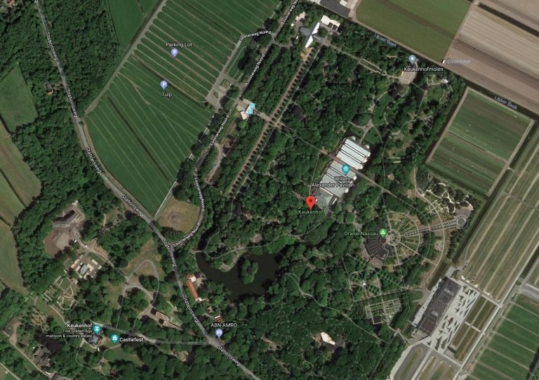 Keukenhof Gardens Map & Pavilion Descriptions